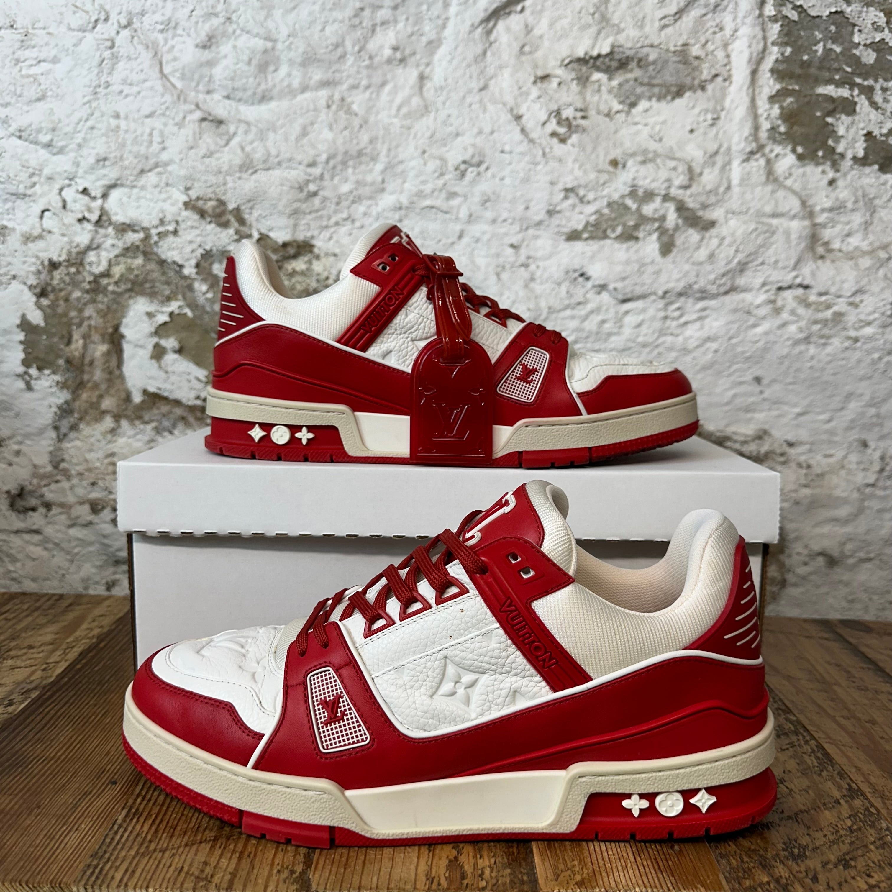 Louis Vuitton Red White Trainer Sz 9 (7.5LV) No Box – The Gallery Online