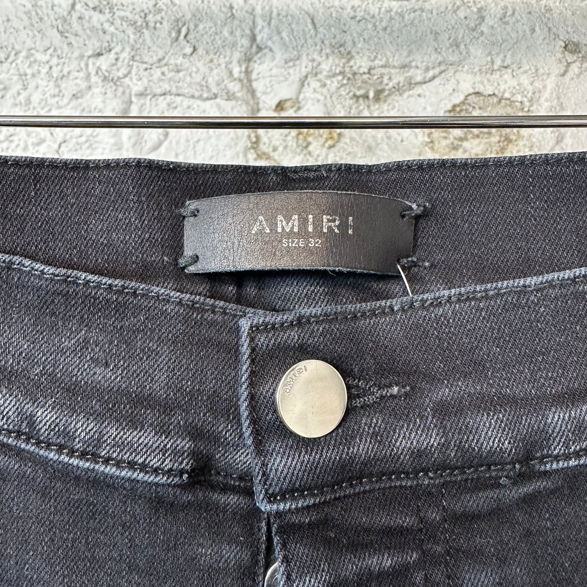 Amiri Embroidered Reaper Black Denim Jeans Sz 32 – The Gallery Online