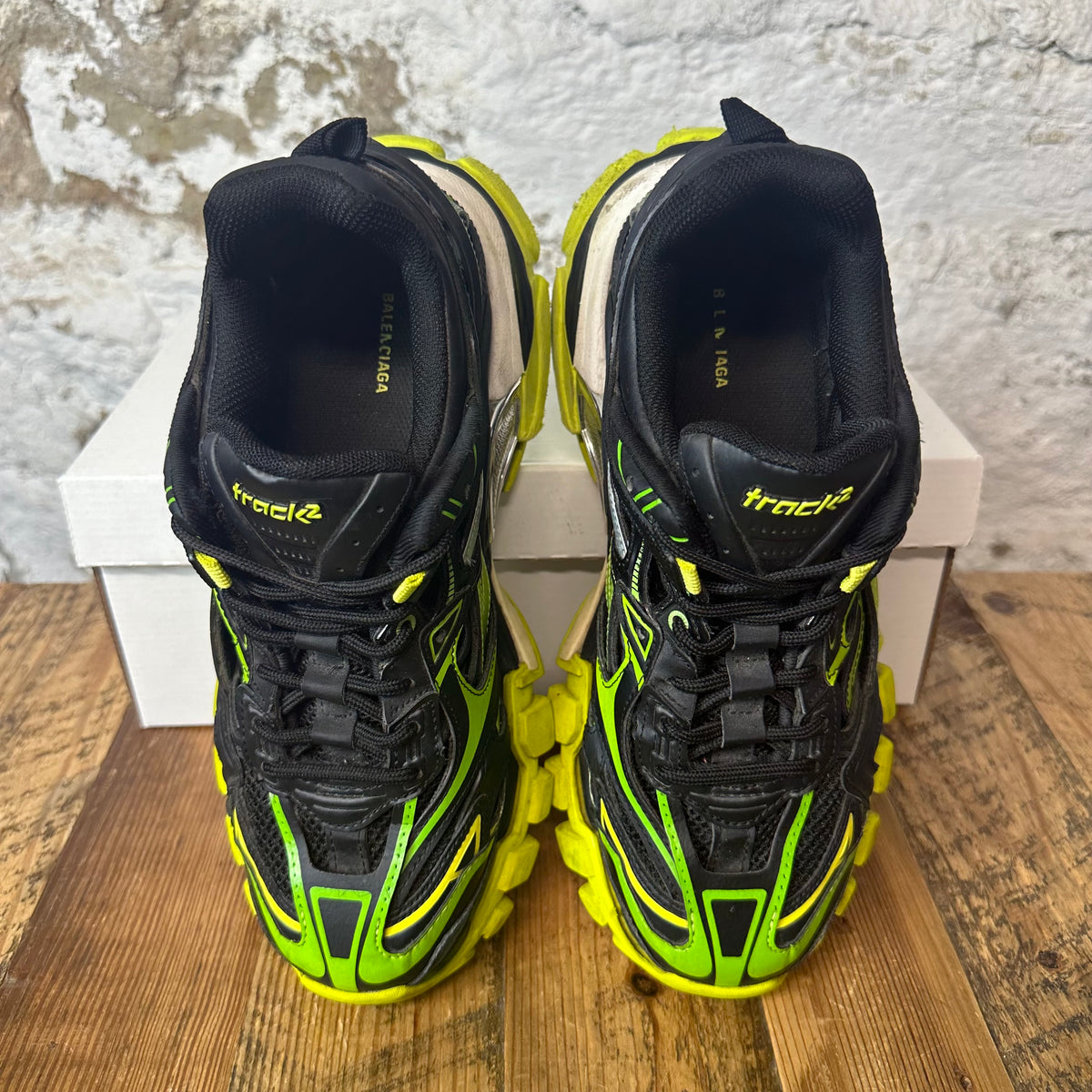 Balenciaga Track 2 Black Neon Green Sz 6 (39) No Box – The Gallery Online